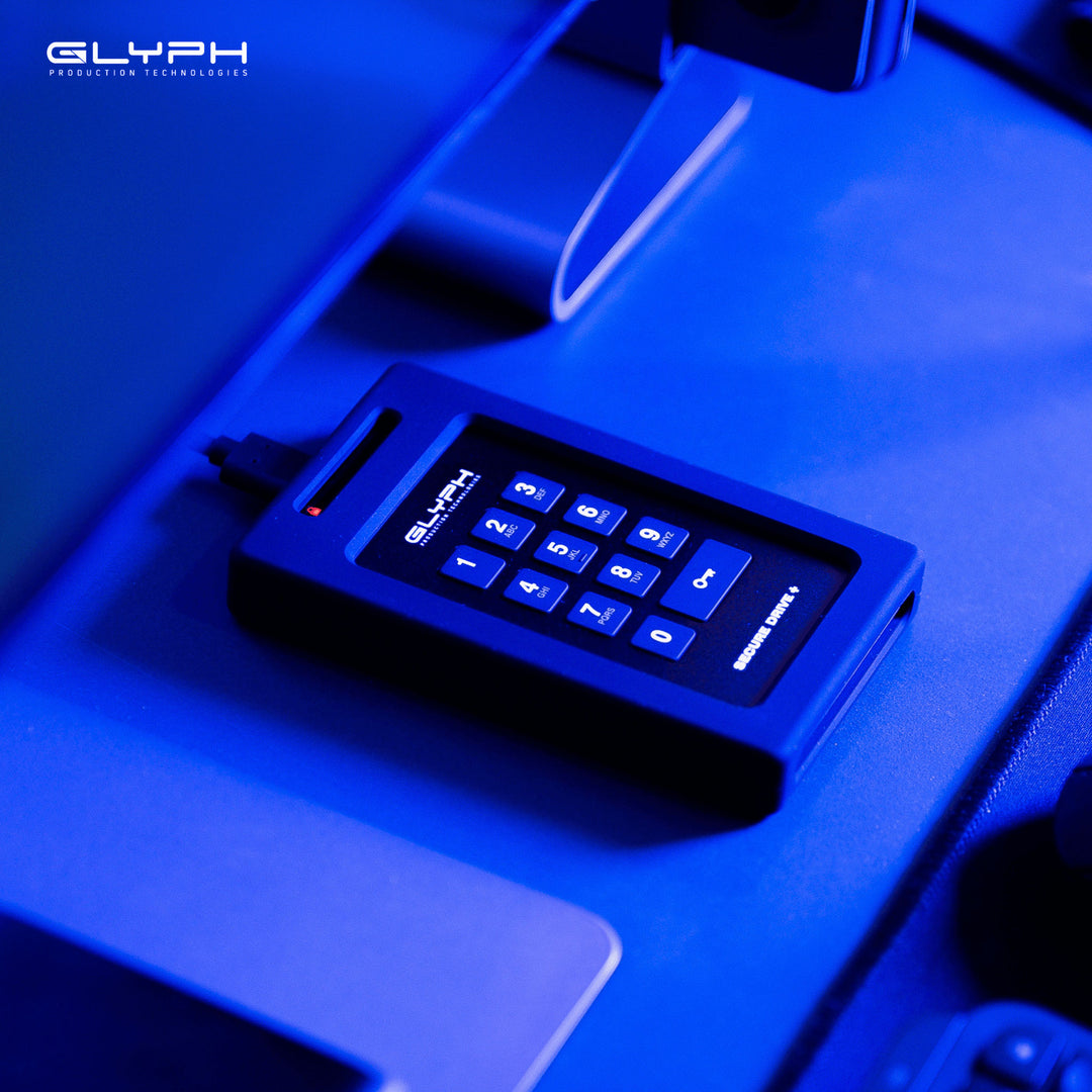 Glyph SecureDrive+ Encrypted Drive with Keypad – Glyph Tech – Glyph Production Technologies